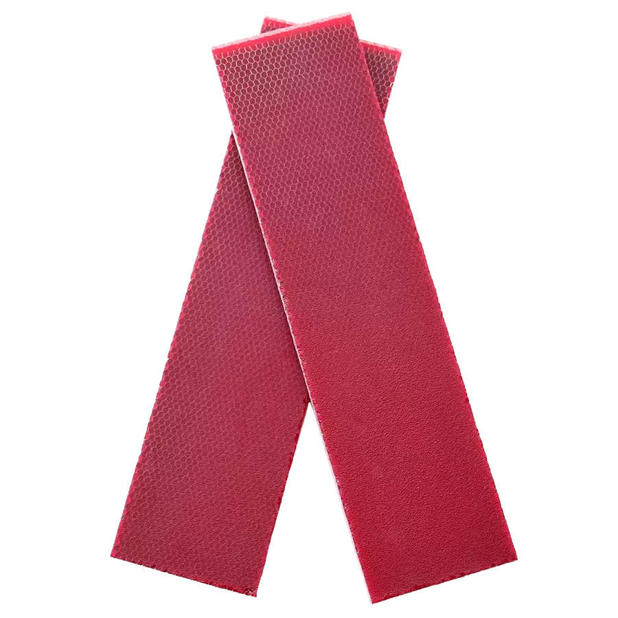 C-Tek Honeycomb Red Opaque .0625" Cell Size - 3/8" x 1.5" x 6" pair of ...